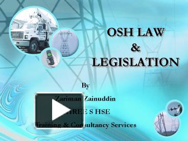 OSH LAW presentation | free to view