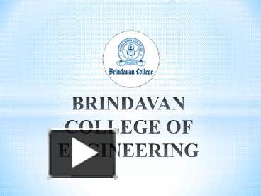 PPT – Brindavan College of Engineering PowerPoint presentation | free ...