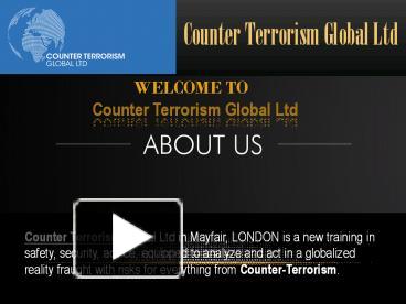 Anti Terrorism presentation | free to download