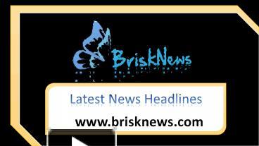 Latest News Headlines presentation | free to download