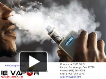 PPT – Wholesale Vaping Supplies | USA Wholesale Vapor / Vape Products ...