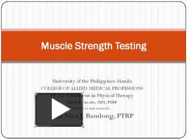 Strength Training ppt presentation | free to download