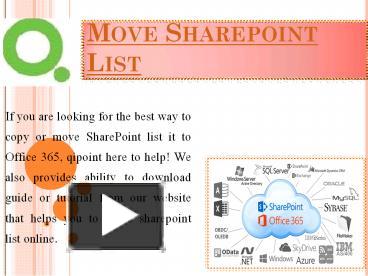 PPT – Move Sharepoint List PowerPoint presentation | free to download ...