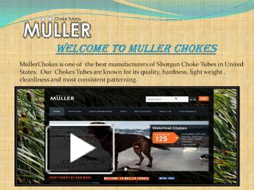 PPT – Choke Tubes PowerPoint presentation | free to download - id ...