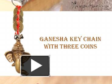 Ganesha Key Chain with three coins presentation | free to view