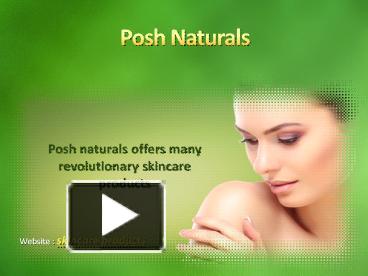 Posh naturals presentation | free to download
