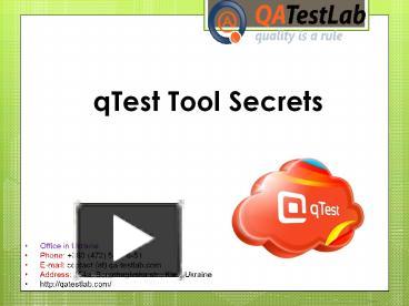 qTest Tool Secrets presentation | free to download