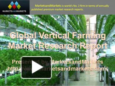 Vertical Farming Market presentation | free to download