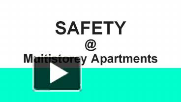 Apartment Safety Tips presentation | free to download
