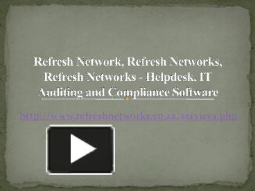 PPT – Refresh Network, Refresh Networks, PowerPoint presentation | free ...