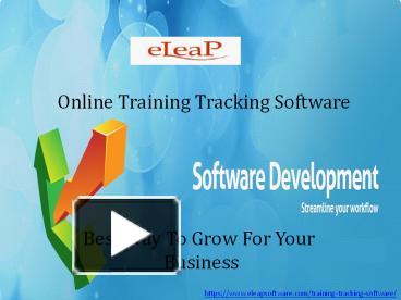 Online training tracking software presentation | free to download