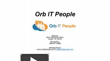 PPT – OrbIT People PowerPoint presentation | free to download - id ...