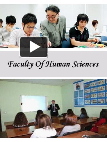 Faculty Of Human Sciences presentation | free to download