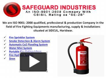 PPT – Fire sprinkler Systems Supplier PowerPoint presentation | free to ...