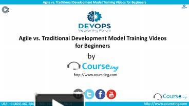 DevOps Training Agile vs Traditional Development Model presentation ...