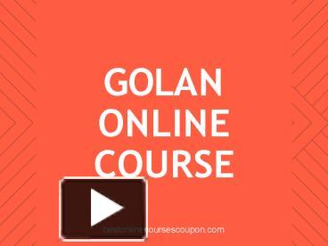 Golang Online Course presentation | free to download