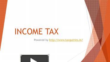 Income Tax in India presentation | free to download
