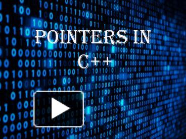 Pointer in C++ presentation | free to download
