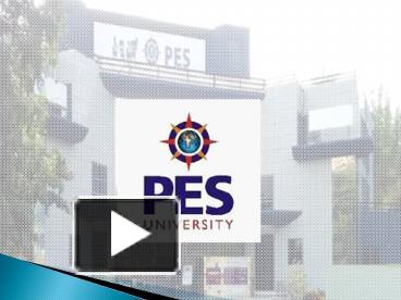 PES University Bangalore | PES University Admission | Direct Admission ...
