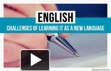 PPT – Three difficulties faced while learning English PowerPoint ...