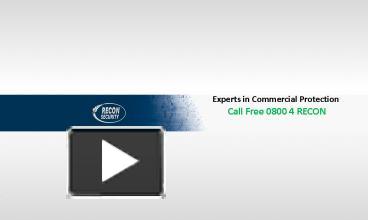 PPT – Commercial Security Services in New Zealand - Recon PowerPoint ...