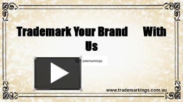 Trademark Your Brand With Us presentation | free to download