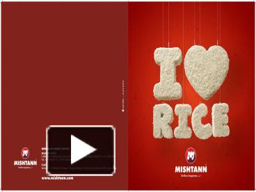 PPT – Mishtann Basmati rice brochure PowerPoint presentation | free to ...