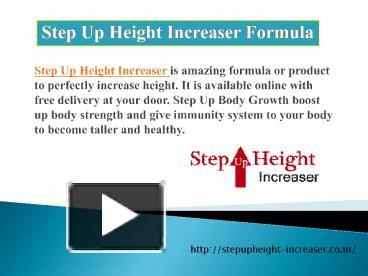 PPT – Step up Height Increaser PowerPoint presentation | free to ...