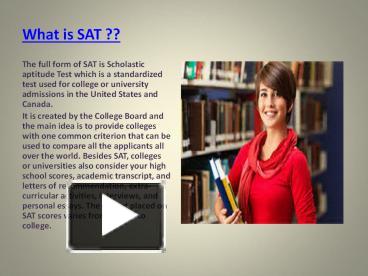 What is SAT presentation | free to download