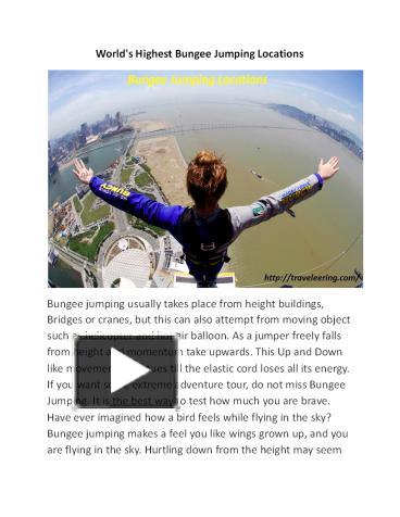 PPT – Bungee Jumping Simulator (1) PowerPoint presentation | free to ...