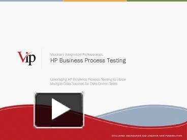 PPT – HP Business Process Testing PowerPoint presentation | free to ...