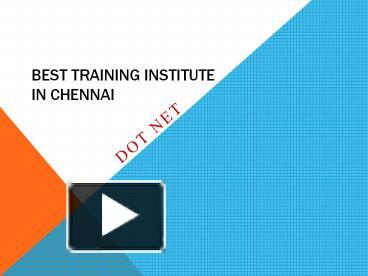 PPT – dot net training in chennai PowerPoint presentation | free to ...