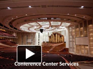 PPT – Conference Center Services PowerPoint presentation | free to ...