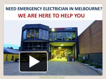 PPT – Need Reliable Electrical Contractor in Melbourne? Here We Are ...