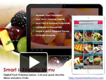 PPT – Digital Restaurant Menu Satisfy every need of the Customers ...