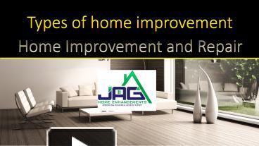 Home improvement and repair presentation | free to download