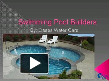 Swimming Pool Builders presentation | free to download