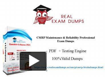 PPT – Pass Your CMRP Exam With The Help Of Dumps | Practice Question ...