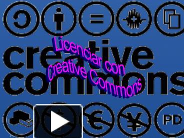 Como licenciar con Creative Commons presentation | free to download