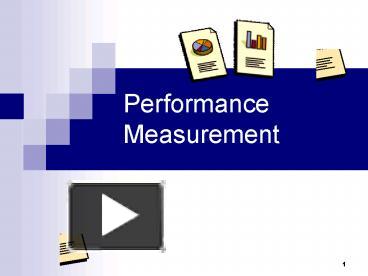 Performance Measurement presentation | free to view