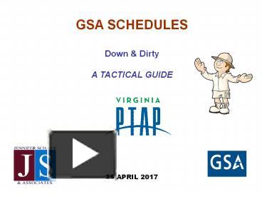 PPT – GSA Schedules, a tactical guide PowerPoint presentation | free to ...