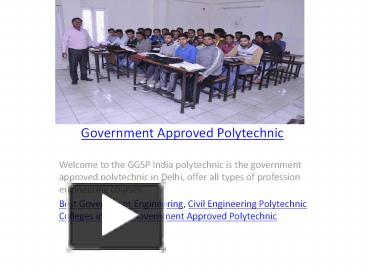 Government Approved Polytechnic presentation | free to download