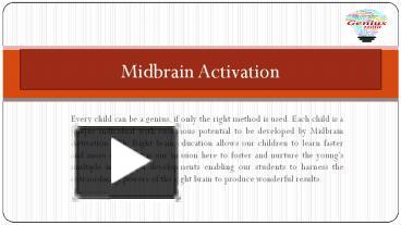 PPT – The Midbrain Activation PowerPoint presentation | free to ...
