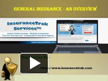 General insurance - an overview presentation | free to download