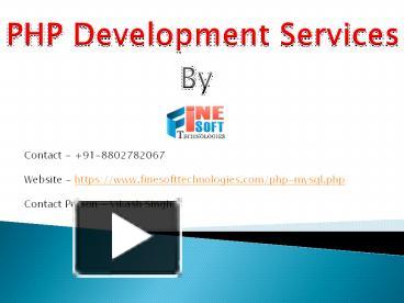 PPT – PHP Development Services PowerPoint presentation | free to ...