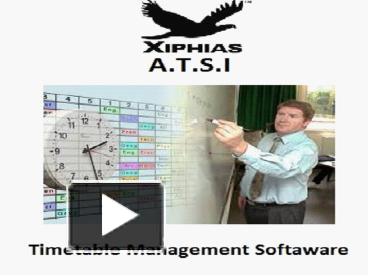 Timetable Generator Software presentation | free to download