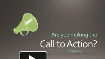 Call to Action presentation | free to download