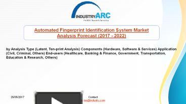 PPT – Automated Fingerprint Identification System Market Boosted by ...