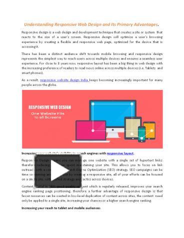 PPT – Understanding Responsive Web Design and Its Primary Advantages ...
