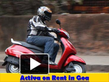 Activa on Rent in Goa presentation | free to view